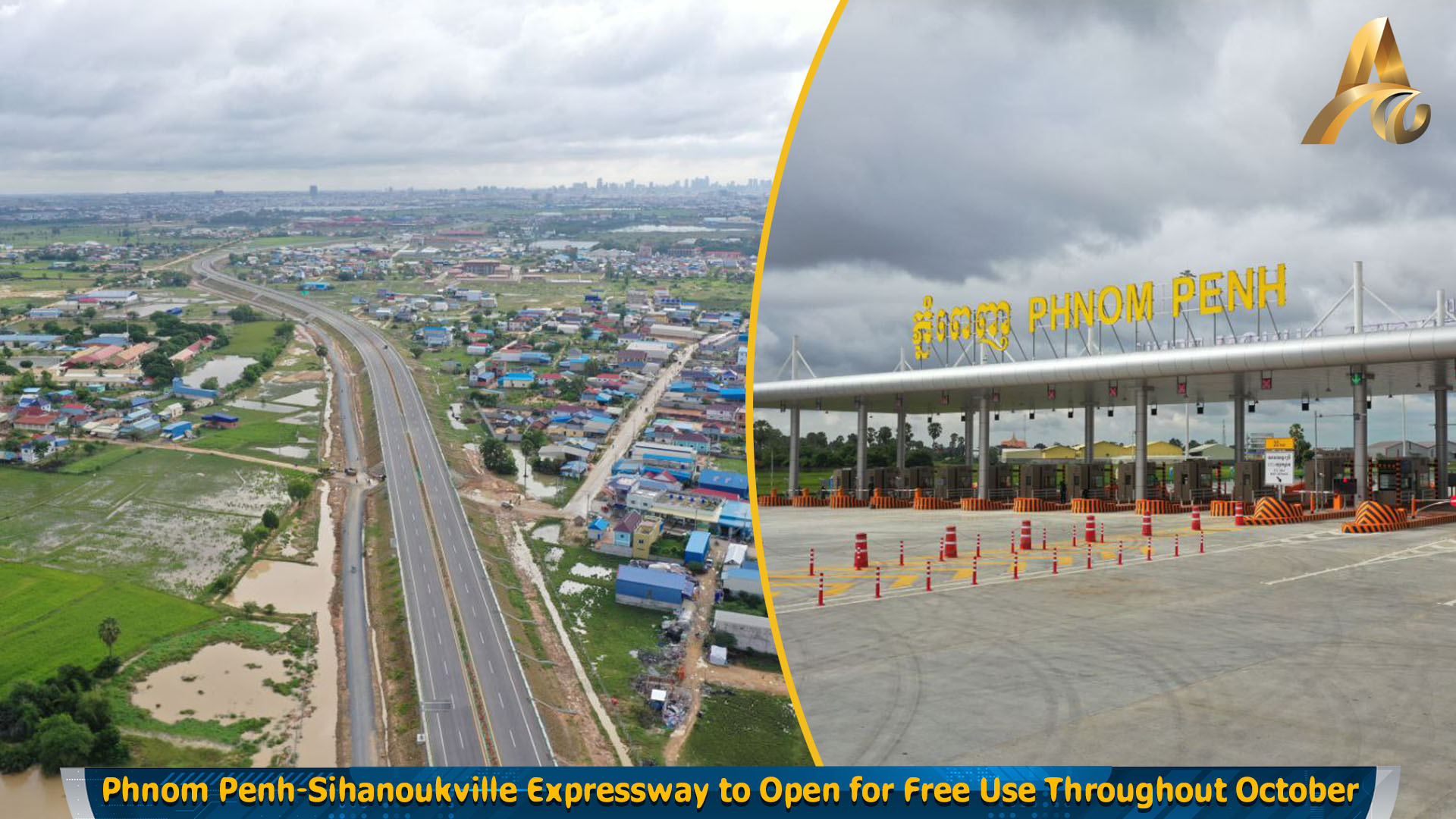 Phnom Penh-Sihanoukville Expressway to Open for Free Use Throughout October